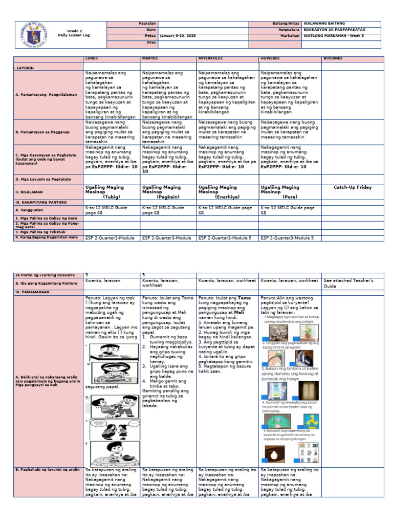 Q3-WEEK5-DLL-ESP 2 | PDF