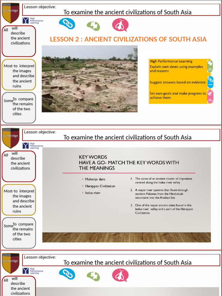 Yr 8 Ls 2 Ancient Civilization of South Asia | PDF | Cultural ...