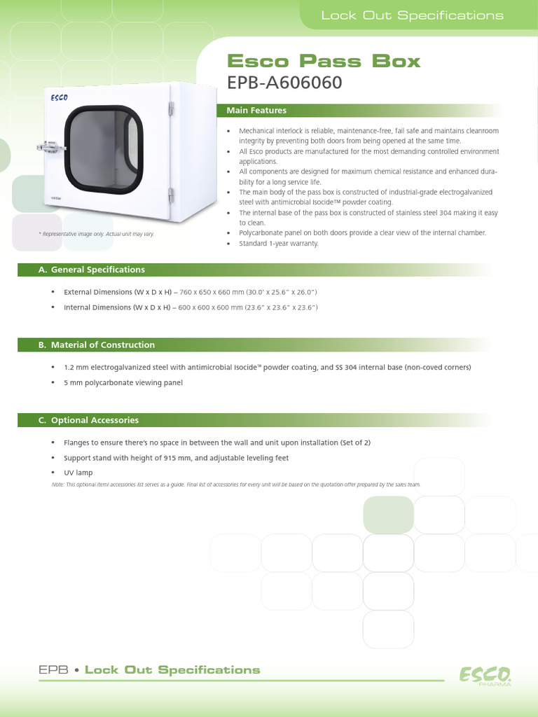 Lock Out Specs EPB A606060 | PDF | Door | Building Engineering
