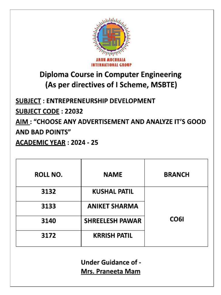 EDE Microproject | PDF