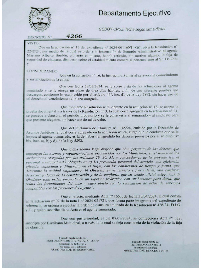 Gc Decreto 4266 Cesantía Bordon | PDF