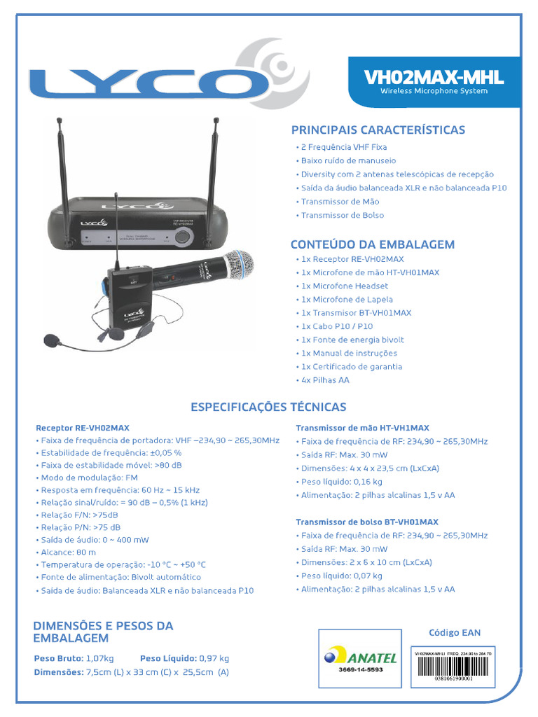 Lyco Vh02max-Mhl Ficha-T26g6k | PDF