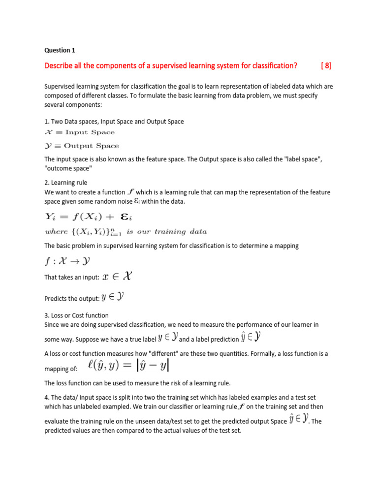 MSCDA 605 Machine Learning Exam Model Answers May - 2019 | PDF | Deep ...