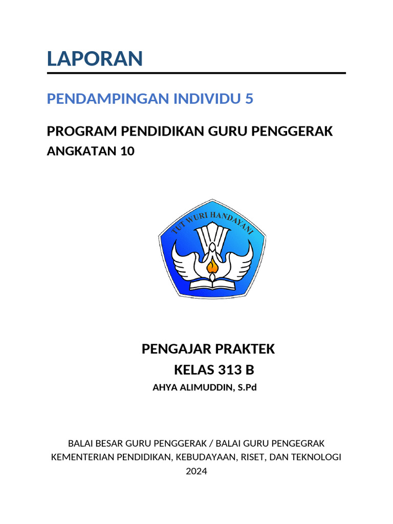 Laporan PI 5 - Ahya Alimuddin - 313B | PDF