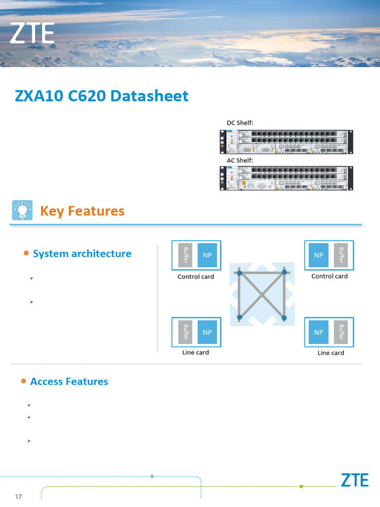 ZXA10 C620 OLT Datasheet | PDF | Communications Protocols | Internet ...