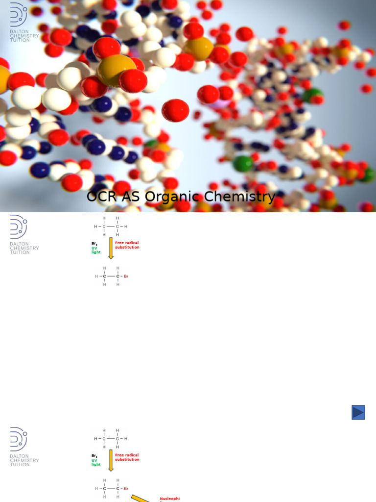 OCR AS Organic Chemistry 3 | PDF | Chemical Reactions | Alkene