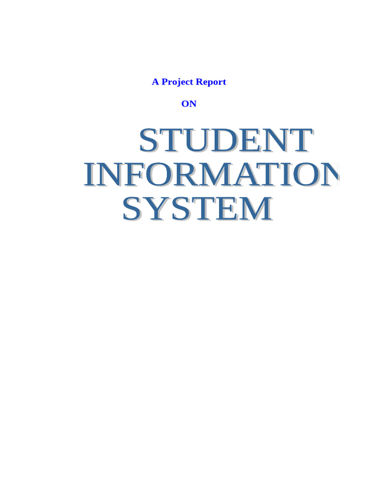 BCA JAVA Student Management System Project - PDF Report with Source Code Free Download | PDF ...