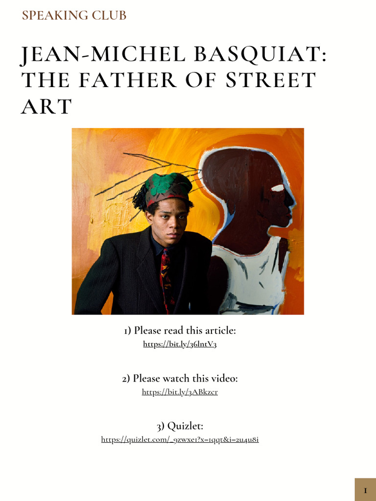 Art in Focus Lesson 2 - Jean Michel Basquiat | PDF