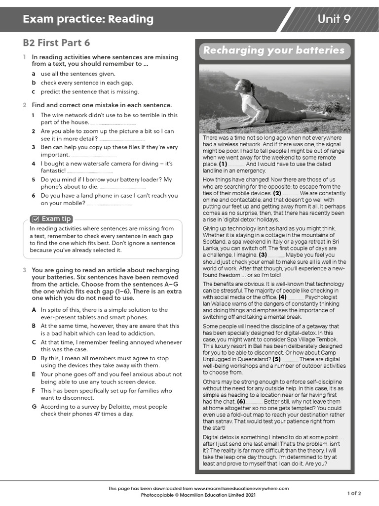 Level5_U9_Exam_Practice_Reading | PDF