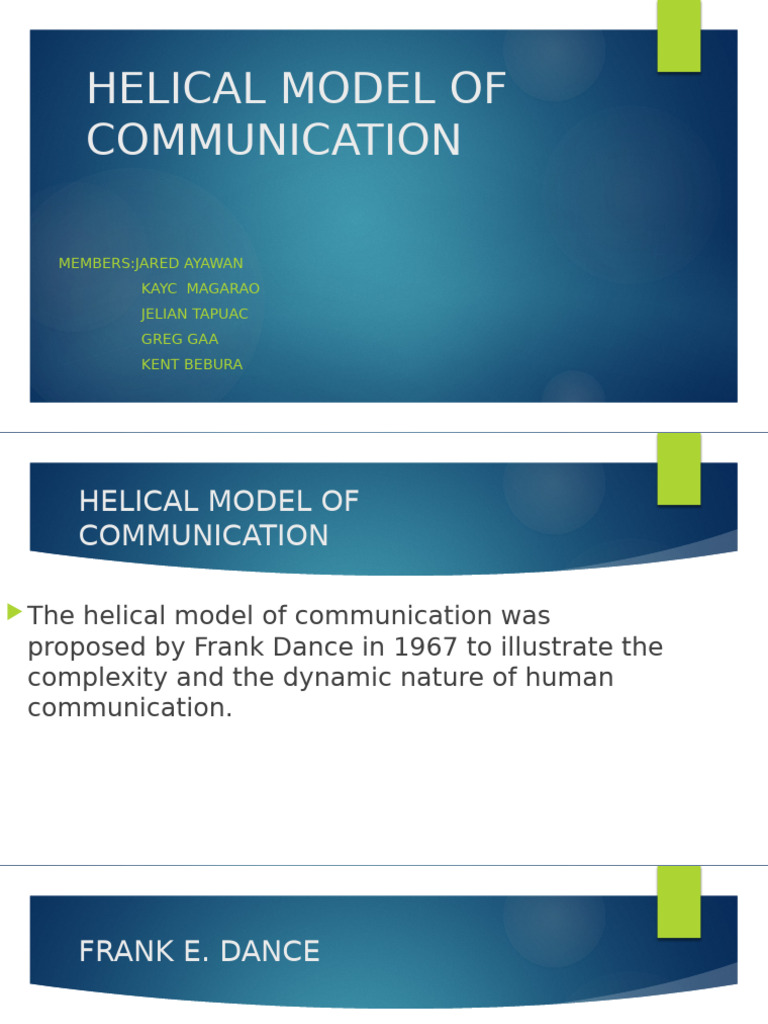 Helical Model of Communication 2 | PDF