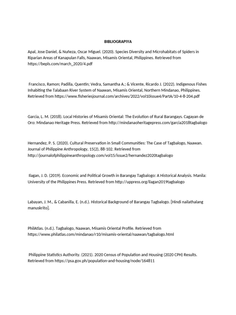 Bibliograpiya | PDF