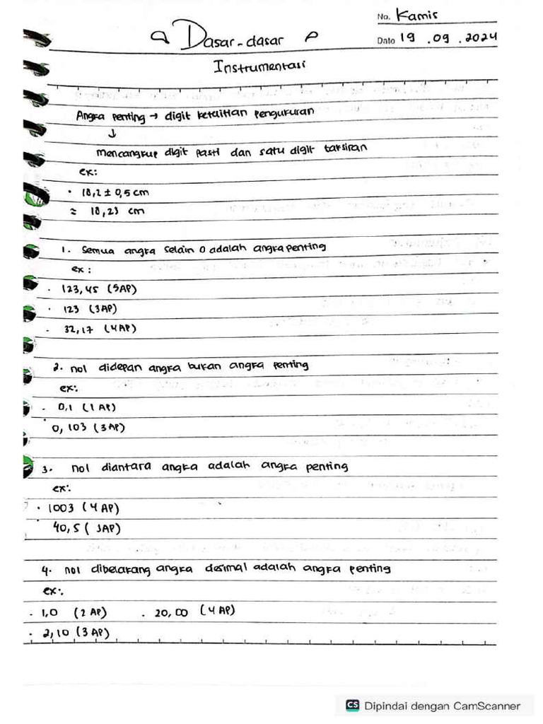 Dasar Instrumentasi Fisika 1 - Lorain Elisabeth - M | PDF