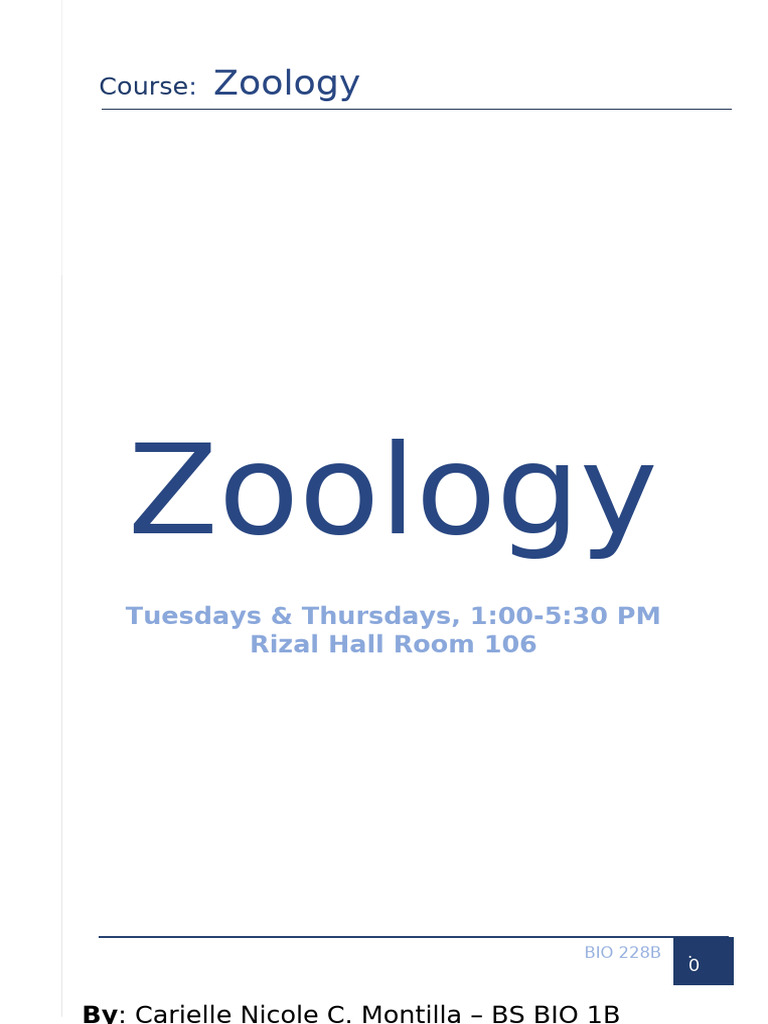 Zoology Notes | PDF | Endoplasmic Reticulum | Cell (Biology)