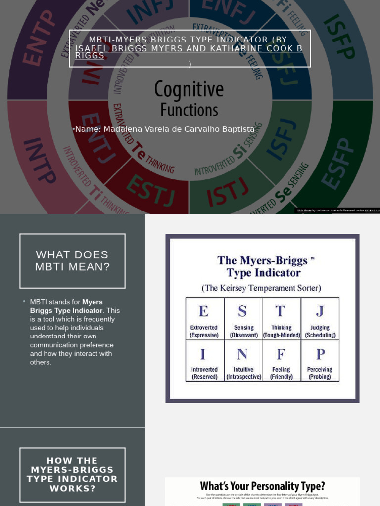 MBTI (English Presentation) - MVCB 102022 | PDF | Personality Type | Extraversion And Introversion