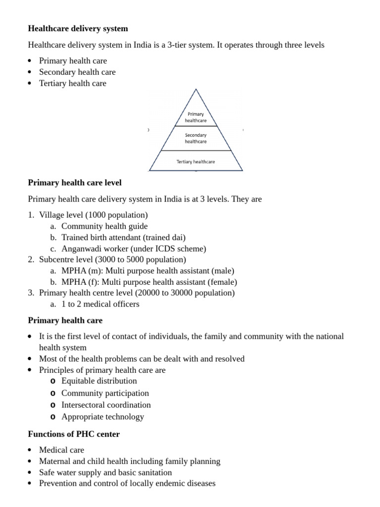 Healthcare Delivery System | PDF | Health Care | Hospital