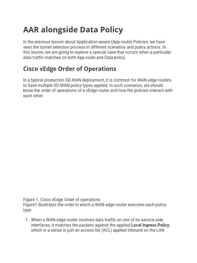Top AAR Alongside Data Policy | PDF | Router (Computing ...