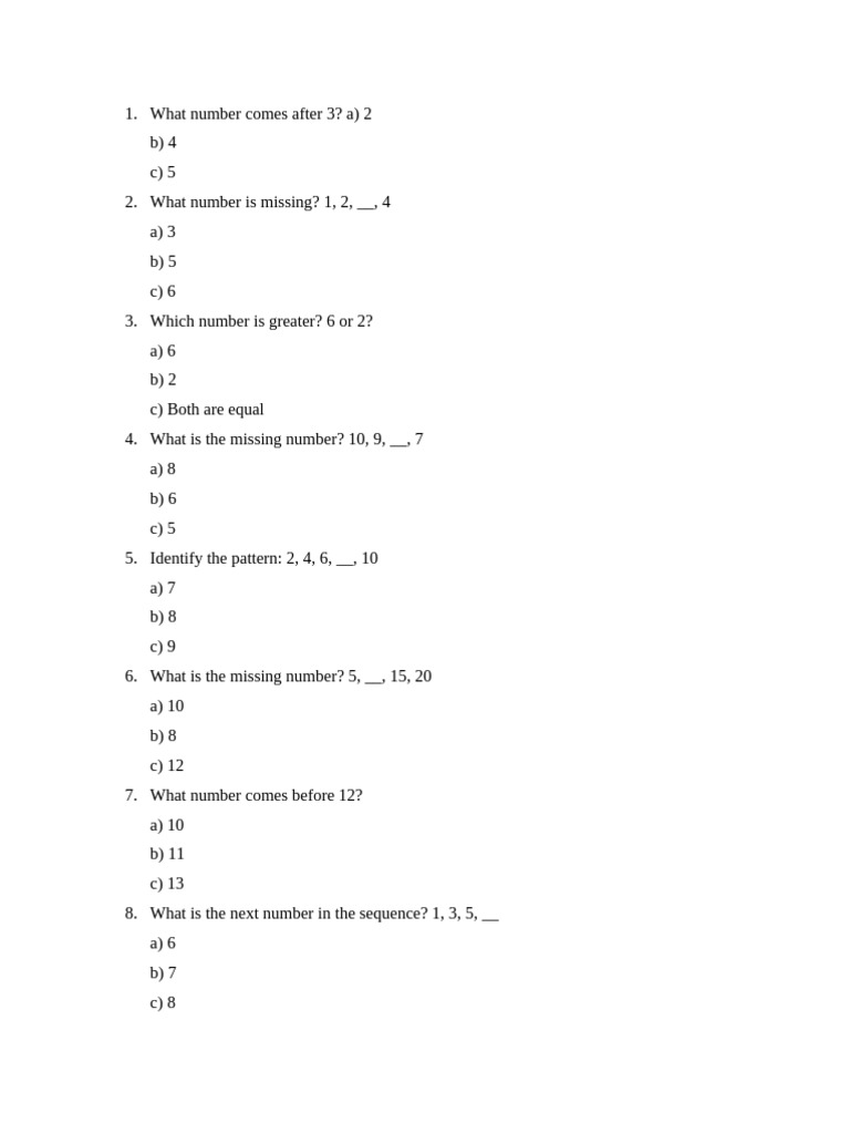 Primary 1 Quantitative Reasoning Quiz | PDF