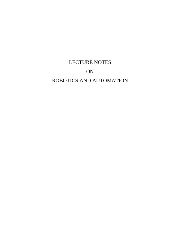 Robotics and Actuators Simplified Notes | PDF | Electric Motor | Capacitor