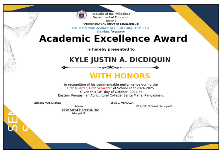 Certificate Of Recognition 2024 Pdf