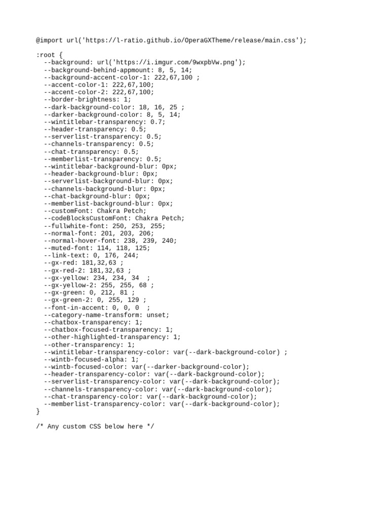 Customize Your Opera GX Theme | PDF