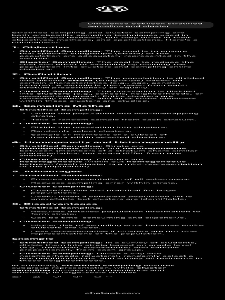 Stratified Vs Cluster Sampling Pdf 4202