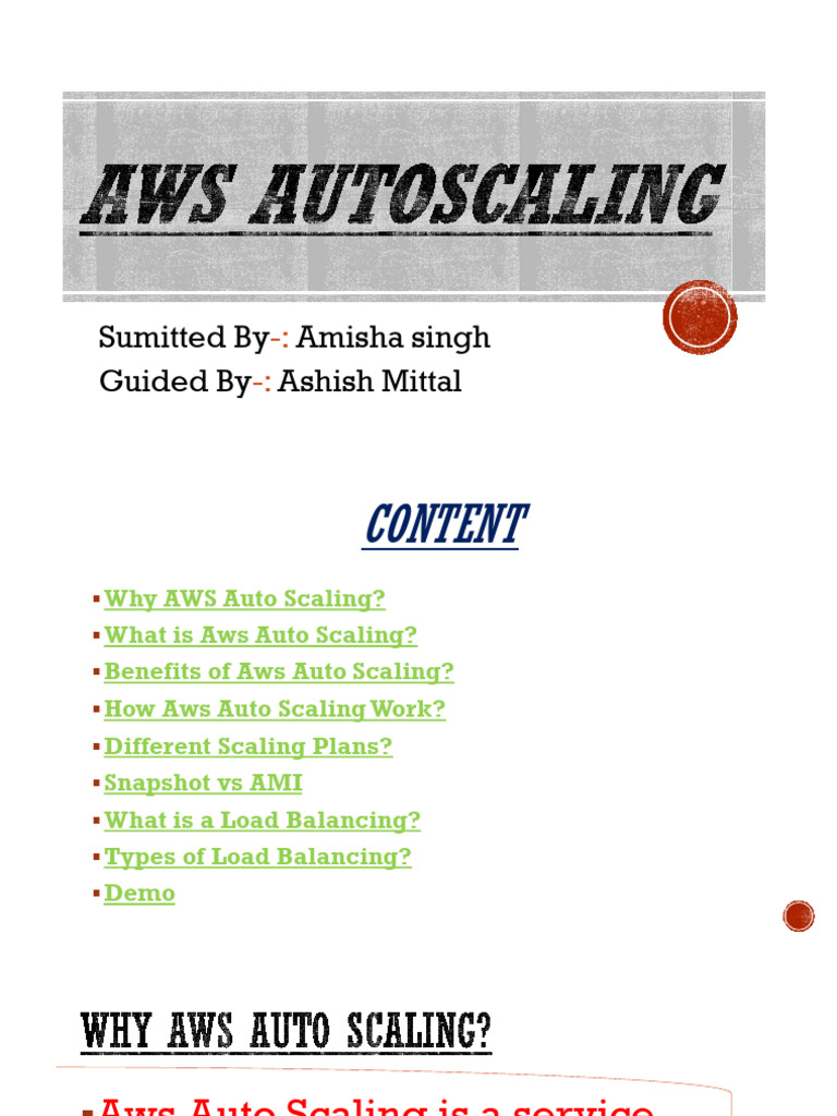 AWS Auto Scaling and Load Balancing Guide | PDF | Load Balancing (Computing) | Computer Network