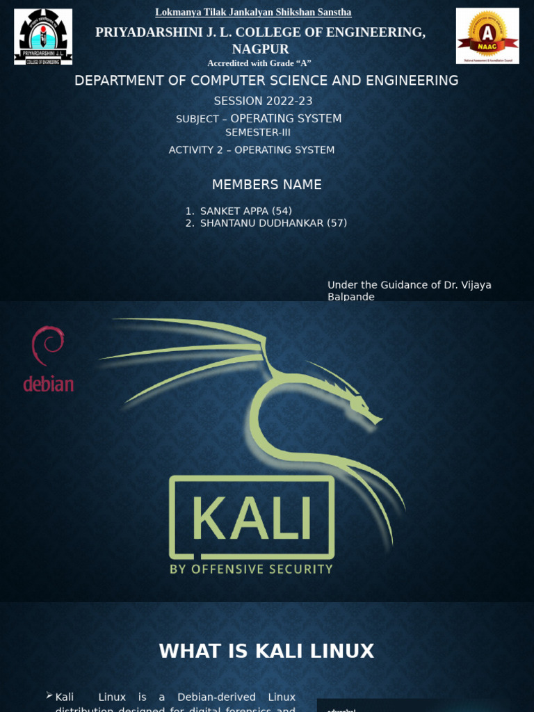Kali Linux for Digital Forensics | PDF | Computing | Computer Science
