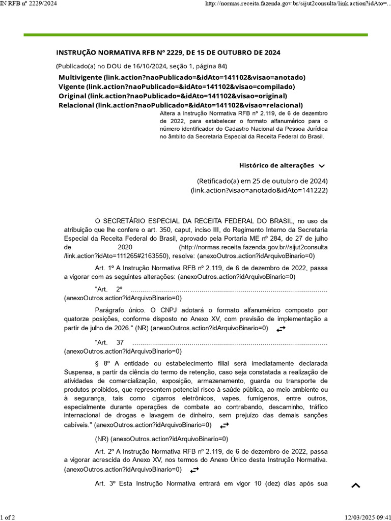 IN RFB Nº 2229-2024 | PDF