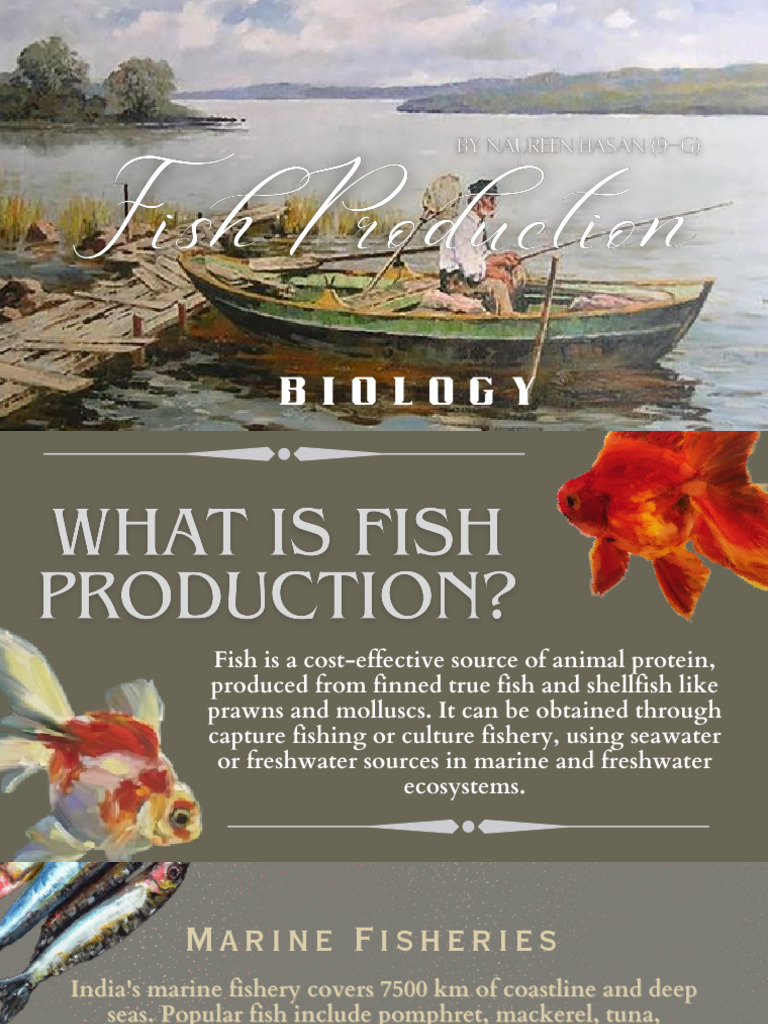 Fish Farming and Marine Fisheries Overview | PDF