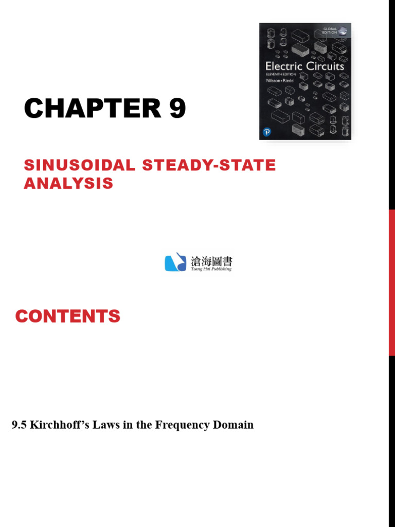 Ch09 Sinusoidal Steady-State Analysis2024 | PDF | Electrical Impedance | Transformer