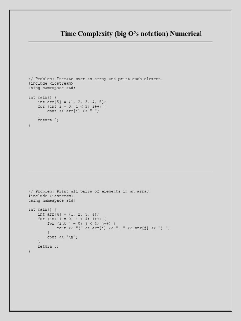 Time Complexity Numericals | PDF | Vertex (Graph Theory) | Combinatorics
