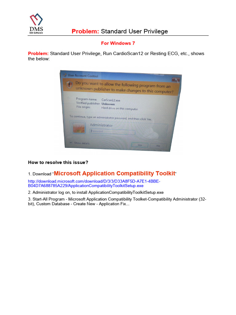 Standard User Privilege Win7 | PDF