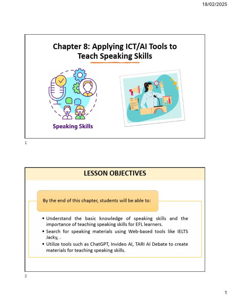 Teaching Speaking Skills with AI Tools | PDF | Artificial Intelligence ...
