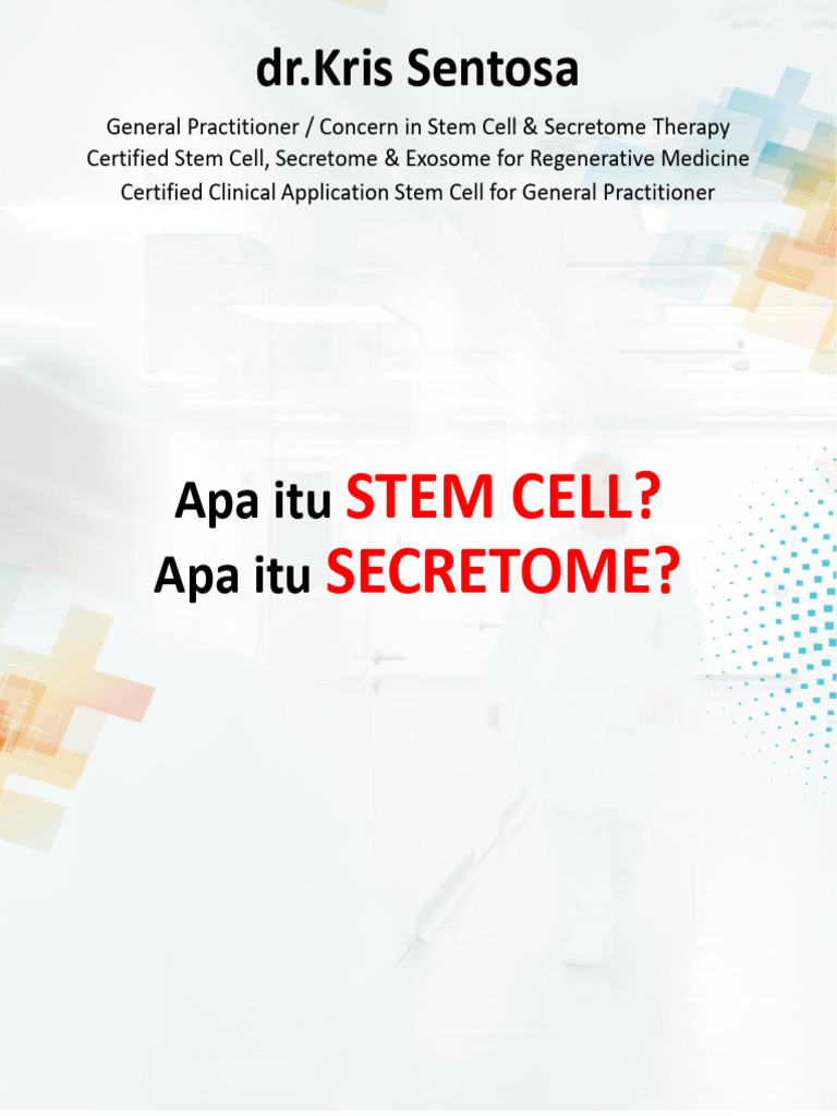 Memahami Stem Cell dan Secretome | PDF