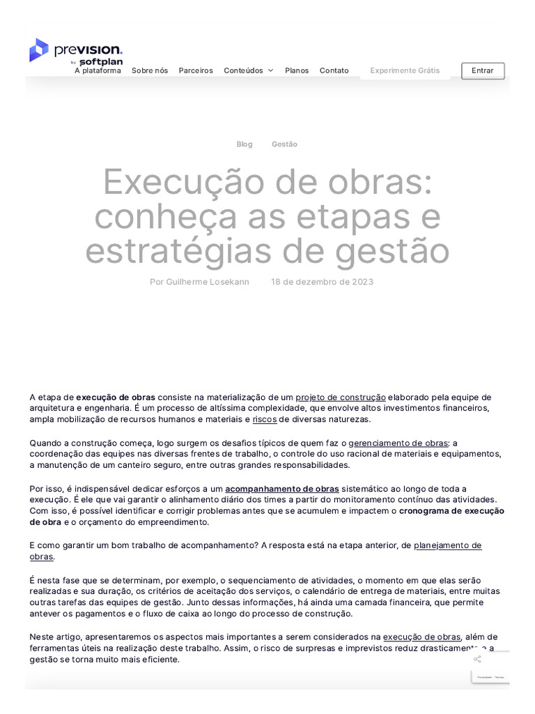 Execução de Obras - Conheça As Etapas e Estratégias de Gestão ...