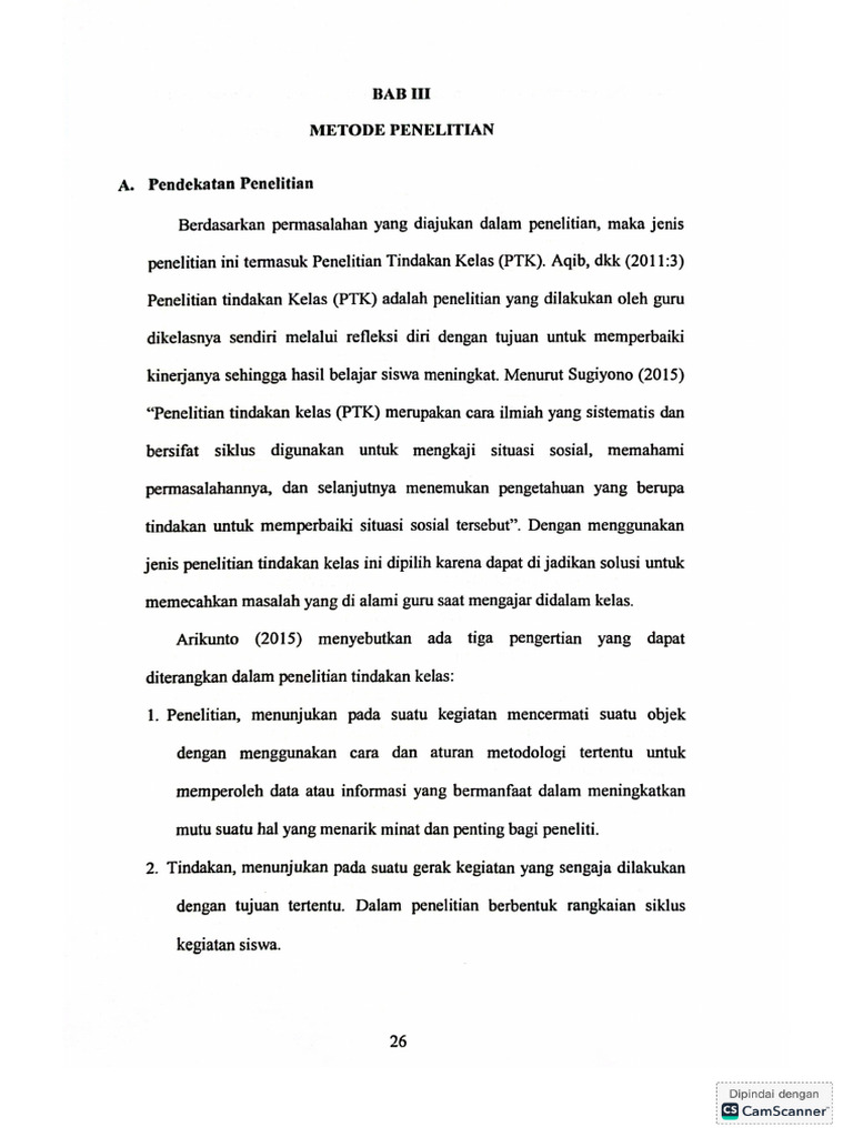 Bab 3 PTK | PDF