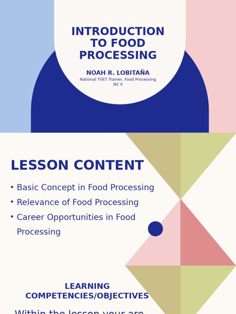 Introduction To Food Processing | PDF | Food Processing | Food Preservation