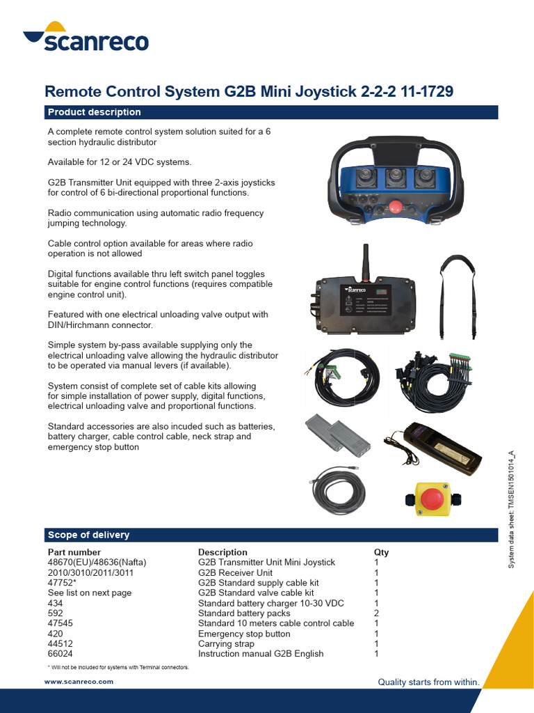 Remote Control System - Scanreco | PDF | Radio | Telecommunications