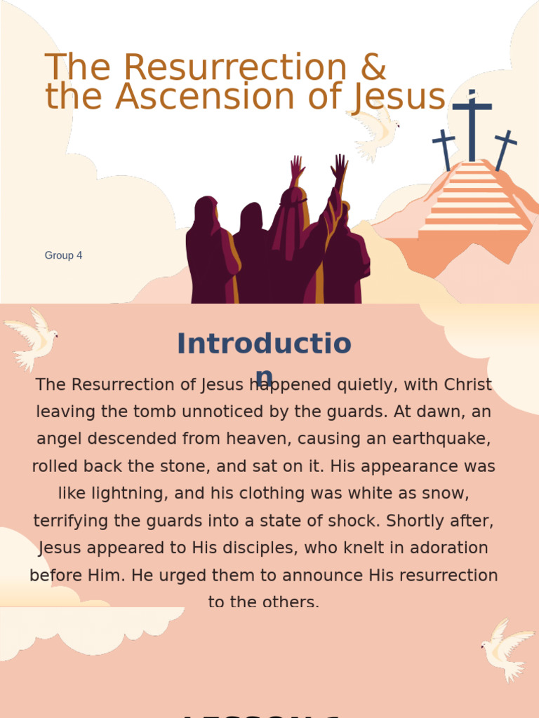 Jesus' Resurrection and Ascension Explained | PDF | Jesus | Ascension ...