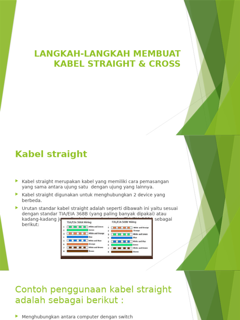 Panduan Pembuatan Kabel Straight dan Cross | PDF