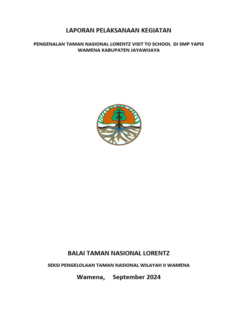Pengenalan Taman Nasional Lorentz di SMP Yapis | PDF