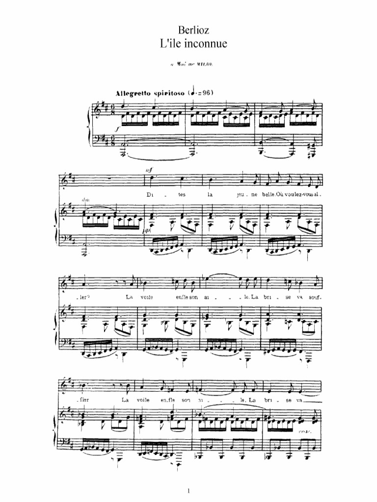 Berlioz - L'île Inconnue 1 | PDF