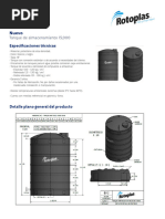 Dimensiones Tanque Rotoplas 2500 Litros | PDF | Tanques | Alimentos