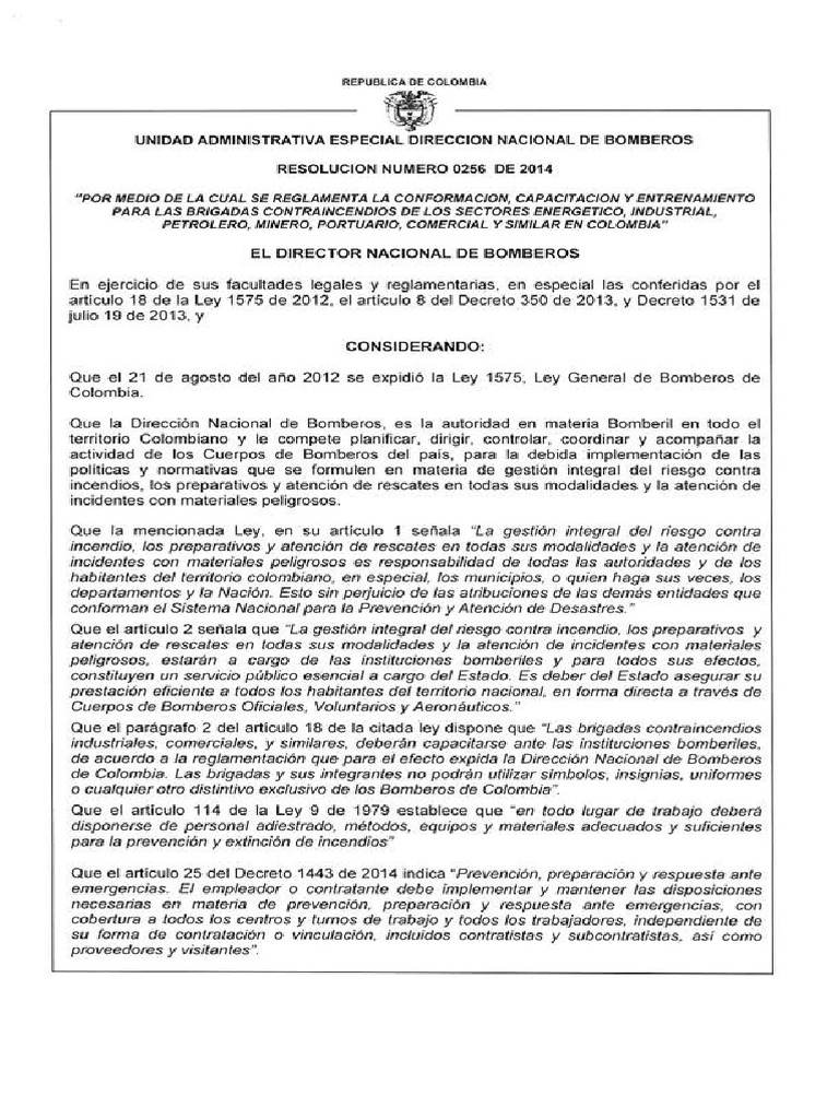 Resolucion 0256 de 2014 | PDF