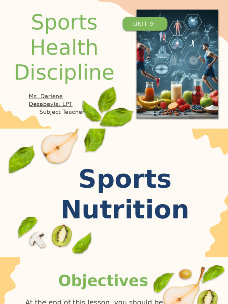 Sports Health Discipline | PDF | Food Energy | Foods