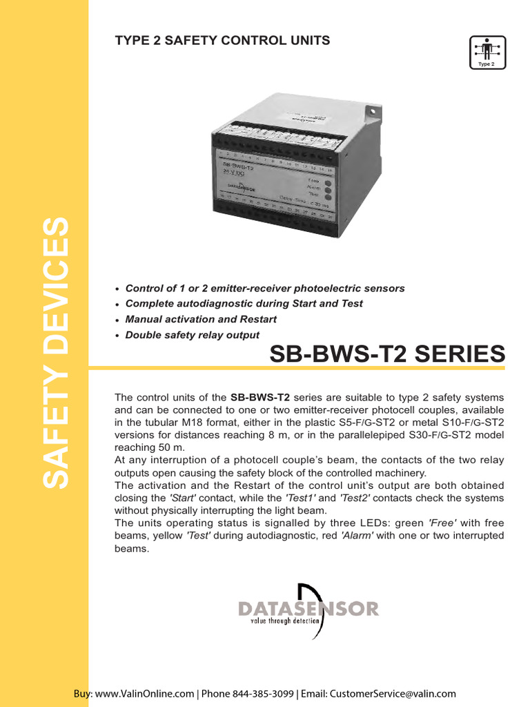 Type 2 Safety Control Units Overview | PDF | Relay | Manufactured Goods