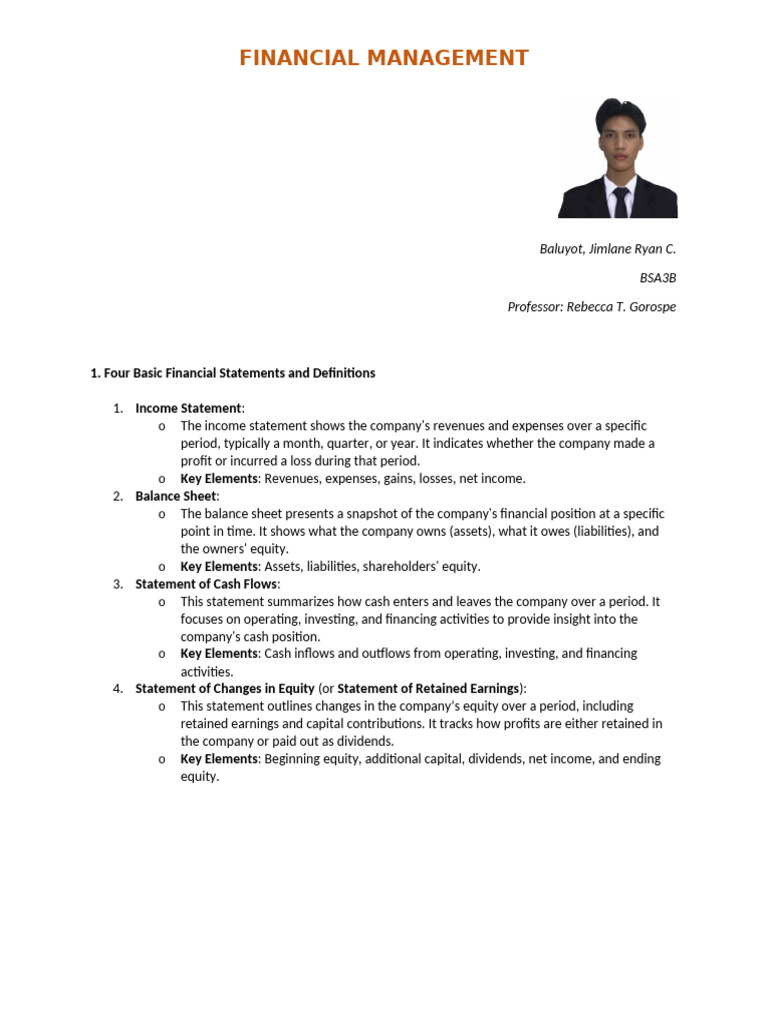 Financial Management-Baluyot, Jimlane Ryan-Bsa3b Prelim Ap5 | PDF ...