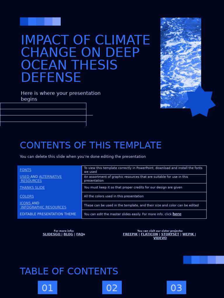 Impact of Climate Change on Deep Ocean Thesis Defense by Slidesgo | PDF ...