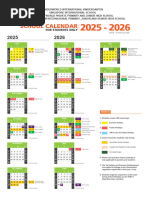 Cis Calendar 2025 2026 Updated 17 Feb 2025 | PDF | Academic Term ...