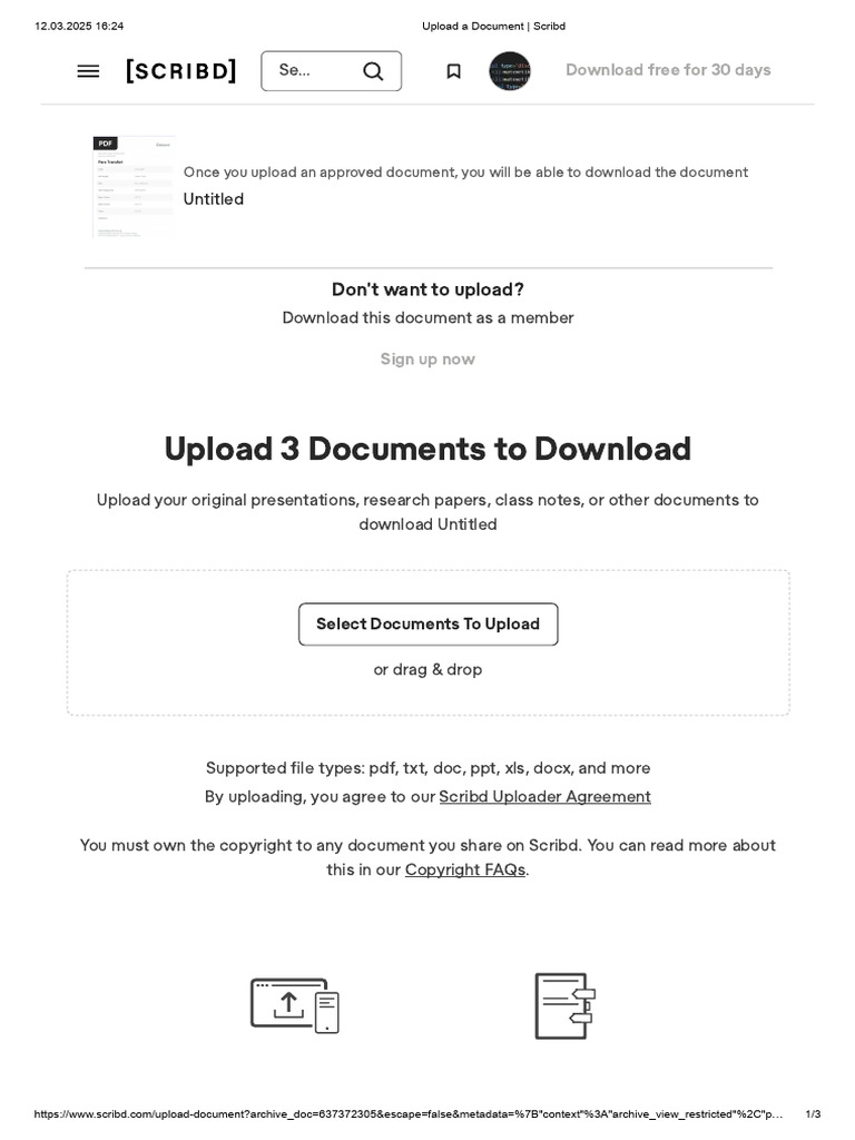 Upload A Document - Scribd | PDF | Scribd | Online Services